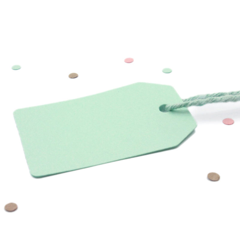 Tag - Papel verde rígido (10 un.) - A.Craft