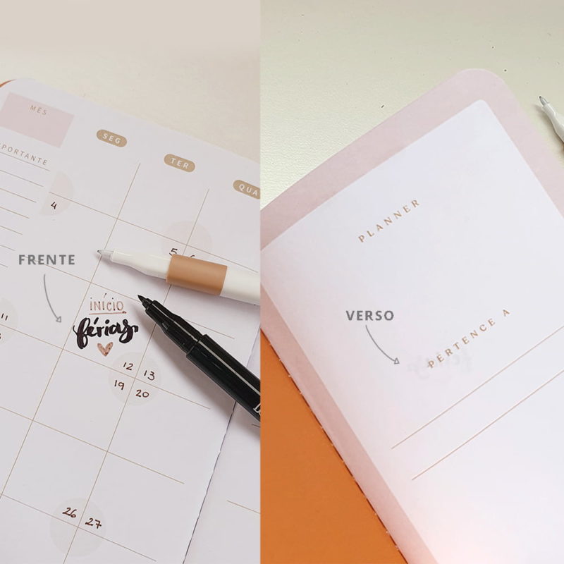 Mini planner completo Pink Plum Lily - Mini agendas permanentes ...